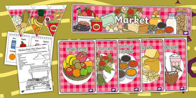 Market Role Play Pack to Support Teaching of Market Day