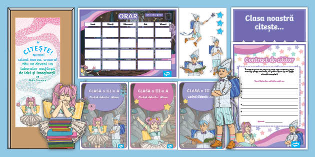 FREE! - Decorul și amenajarea clasei – Pachet cu resurse 8-10 ani