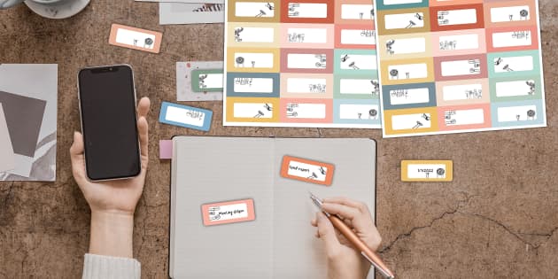 Meeting Planner Stickers - Parents - Editable Labels