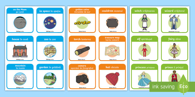 Make a Story Storytelling Prompt Cards English/Romanian