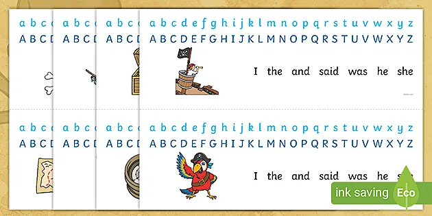 Alphabet Strips (Pirates)