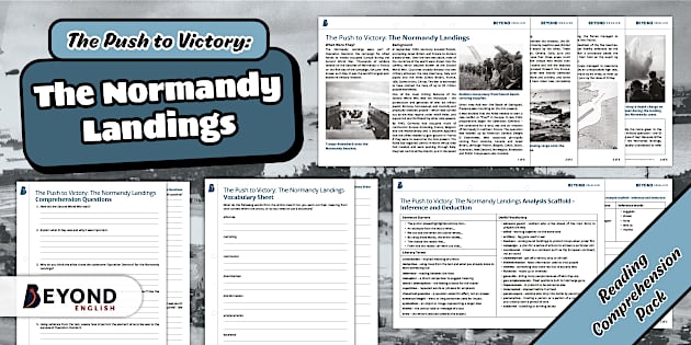* NEW * The Normandy Landings Reading Comprehension | Beyond