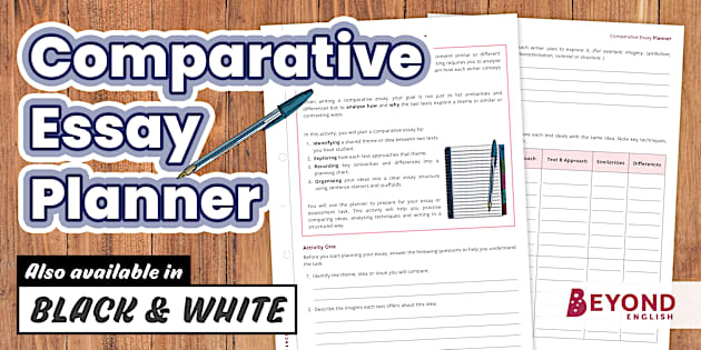 Comparative Essay Planner