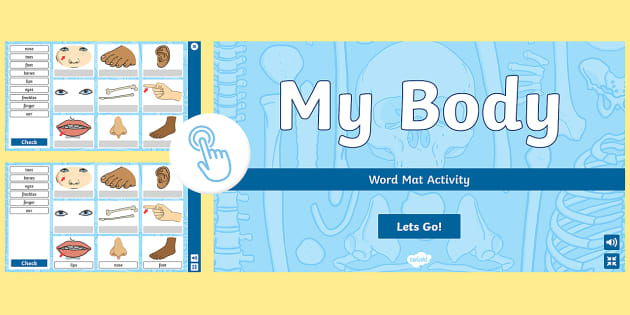 Interactive My Body Word Mat Activity | Twinkl Go!