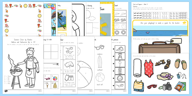 Summer End of Year ECE Activity Pack (teacher made)