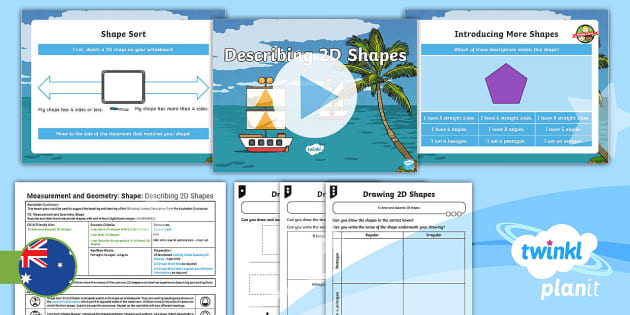 Year 2 Shape: Properties of Shapes Lesson 1 (teacher made)
