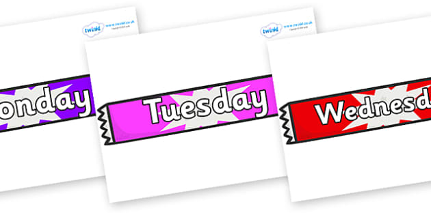 Days of the Week on Candy Bars (teacher made) - Twinkl