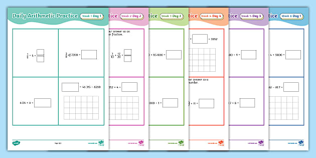 👉 Year 6 Spring 2 Daily Arithmetic Practice Pack - Twinkl 👉 Year 6 Spring 2 Daily Arithmetic Practice Pack - Twinkl