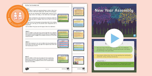 KS2 New Year Assembly Pack (Teacher-Made) - Twinkl
