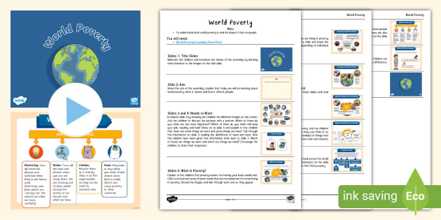 KS1 World Poverty Assembly Pack (teacher made) - Twinkl