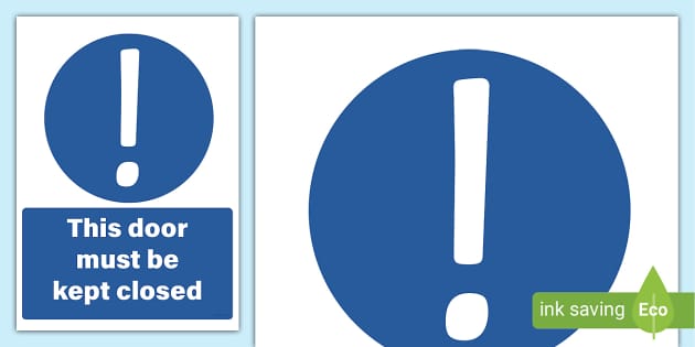 FREE! - Shut Door Sign Poster (teacher made)