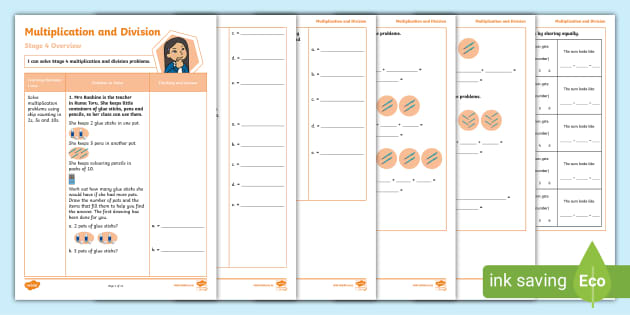Stage 4 Multiplication and Division Overview Worksheet