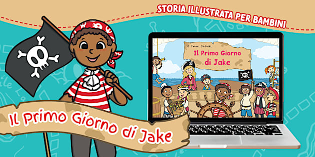 Il Primo Giorno di Jake - Storia Illustrata per Bambini