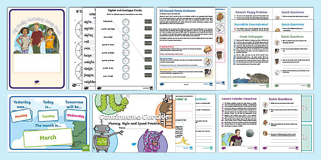 Home Educators Year 3 Daily Morning Busy Pack - Twinkl