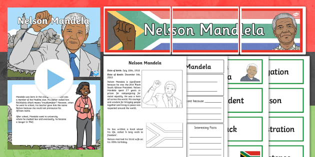 Nelson Mandela Resource Pack KS1 (teacher made) - Twinkl