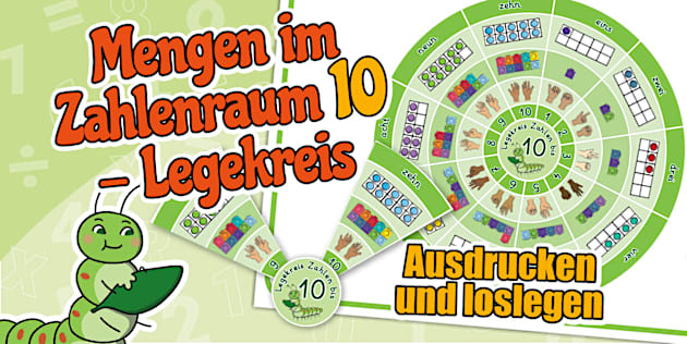Mengen im Zahlenraum 10 - Legekreis