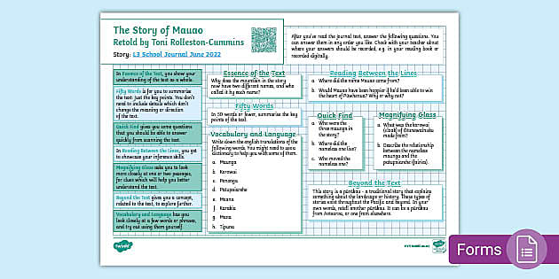 Level 3 June 2022 School Journal: The Story of Mauao (Story Comprehension)