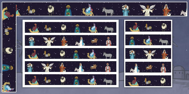 Nativity Display Borders (teacher made) - Twinkl