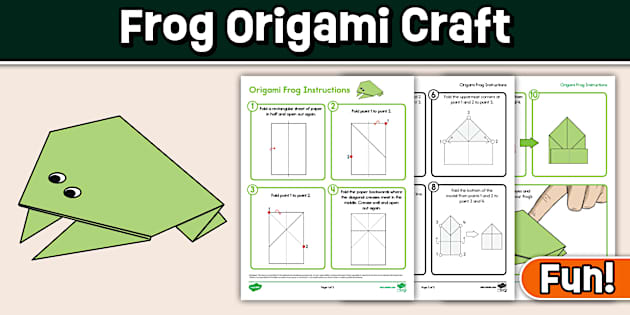 Frog Origami Craft