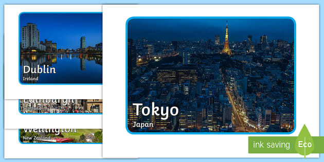 Capital Cities Display Photos (teacher made)