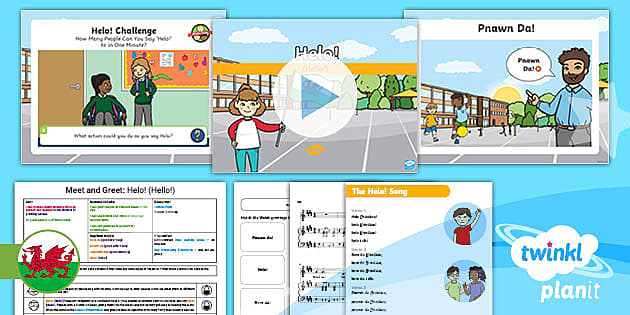 Welsh: Meet and Greet: Lesson 1 - Hello! (teacher made)