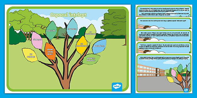 Copacul înțelept Poveste-Romanian (teacher made)