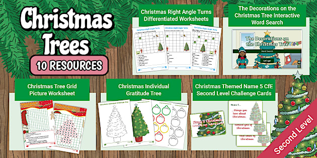Christmas Trees Second Level Resource Pack