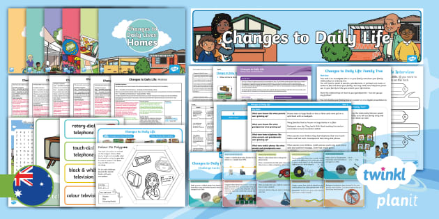 Year 1 HASS History Changes to Daily Life Unit Pack - Twinkl
