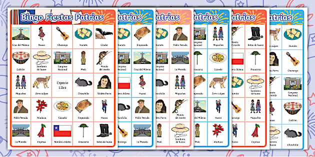 * NEW * Bingo Fiestas Patrias (Hecho por educadores)