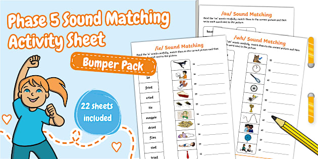 Phase 5 Sound Matching Activity Sheet Bumper Pack