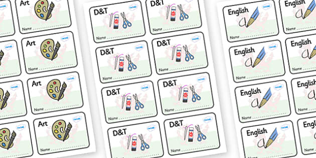 FREE! - Wales Themed Editable Book Labels (Teacher-Made)