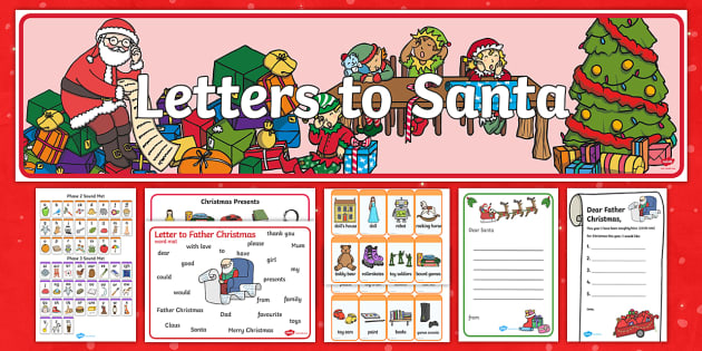 EYFS Letter to Santa Writing Activity Pack (teacher made)
