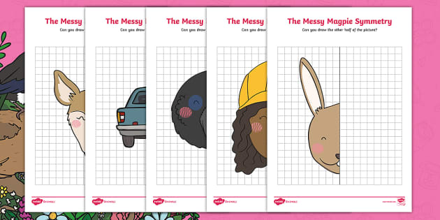 The Messy Magpie Symmetry Worksheets