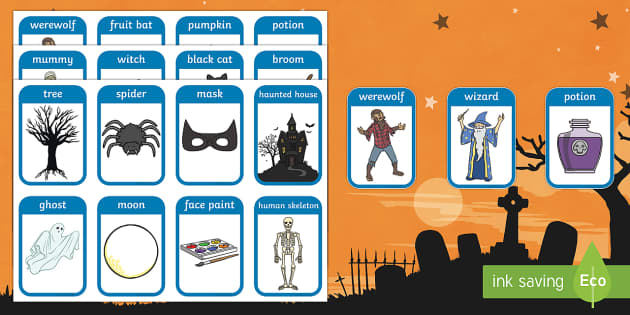Halloween Flashcards (teacher made)