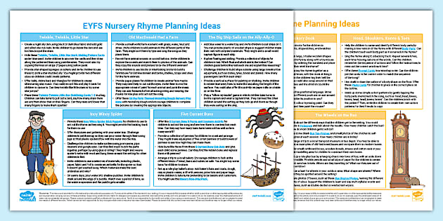 Nursery Rhyme Week Planning Kindergarten | Twinkl | Nursery Rhymes