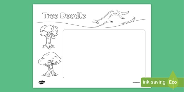FREE! - Tree Doodle Drawing Activity (creat de profesori)