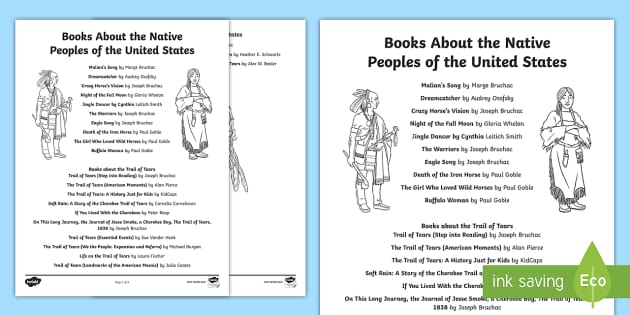 Native American Books for 5th Graders | Reading List | ELA