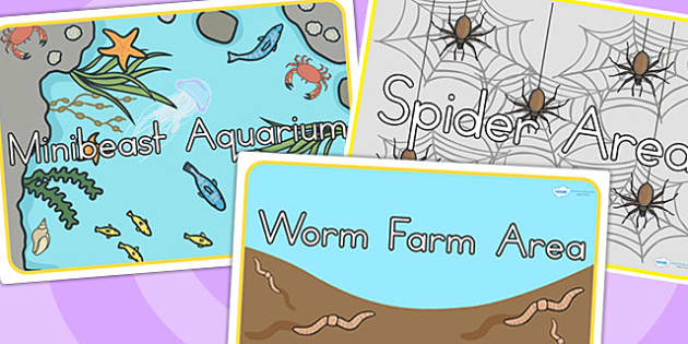 Minibeasts Investigation Lab Roleplay Signs (teacher made)