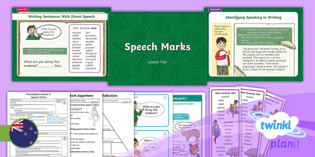 Level 2 Writing Punctuation Lesson Five: Speech Marks