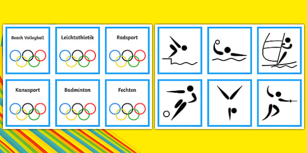 Olympic Sports Matching Cards (teacher made)