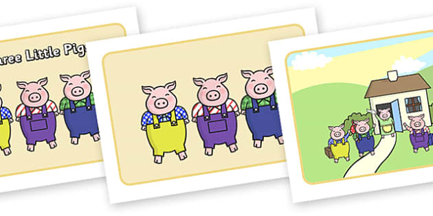The 3 Little Pigs Story Sequencing (with Speech Bubbles)