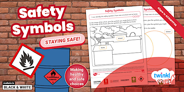 Safety Symbols Activity Sheet for Foundation