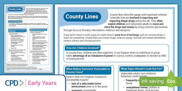 What is County Lines? Twinkl Safeguarding - Twinkl