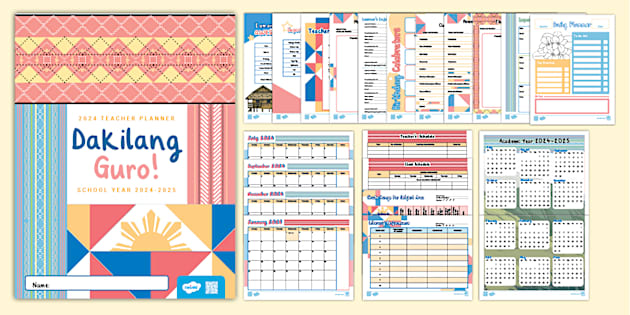 FREE! - 2024 Philippines Teacher Planner | Twinkl Philippines