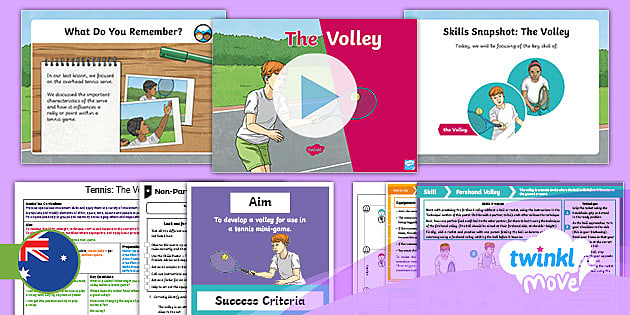Move PE Year 5 Net and Wall: Tennis: Lesson 5 The Volley