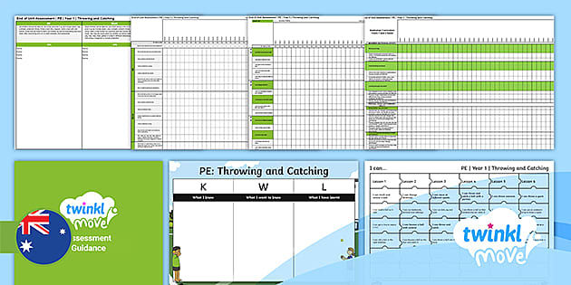 Move PE Year 1 Throwing and Catching Assessment Pack