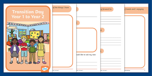 Transition Day Year 1 to Year 2 Booklet - Twinkl