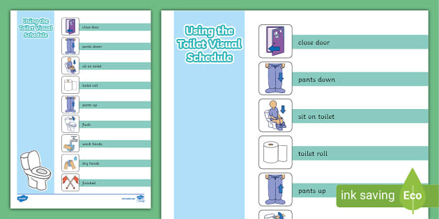 Twinkl Symbols: Using the Toilet Visual Schedule