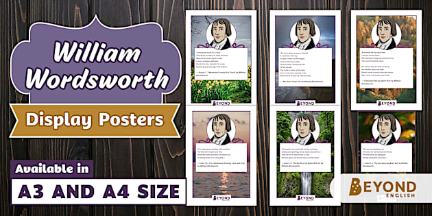 William Wordsworth Display Posters