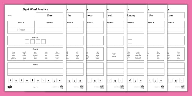 SEND Functional Sight Words Activity Pack | Twinkl Inclusion